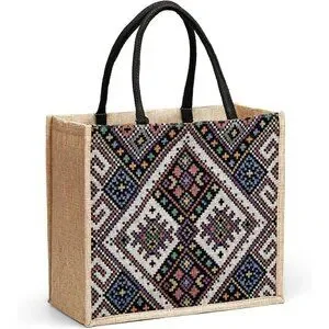 Bags | Women Yellow2 14x12 Large Tote Bag With Laminated Interior And ...